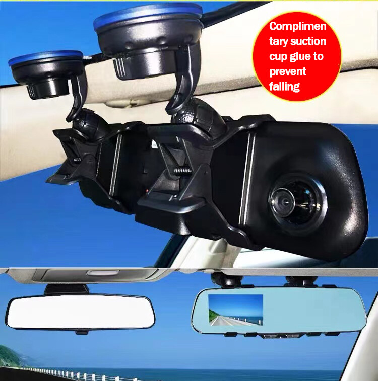 Car Mounted Phone Recorder Bracket Dash Cam Holder Camera Stand Suction ...