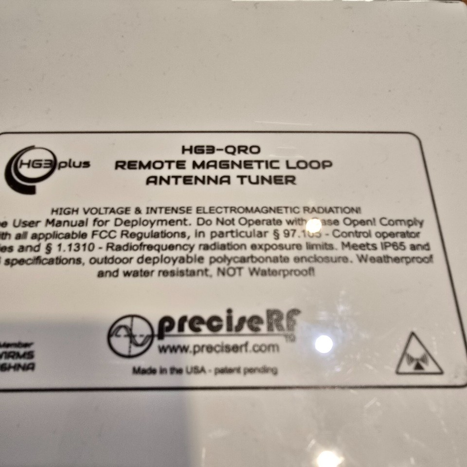 PreciseRF HG3 QRO Stepper Mag Loop Antenna | eBay