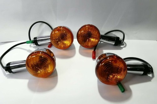 4X Indicator Turn Signal Light Chrome Body Fit For Enfield Meteor 350 ...
