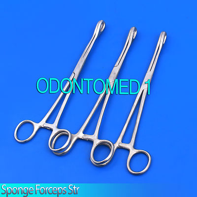 3 Sponge Holding Forceps Str 9½" Surgical Instruments | eBay