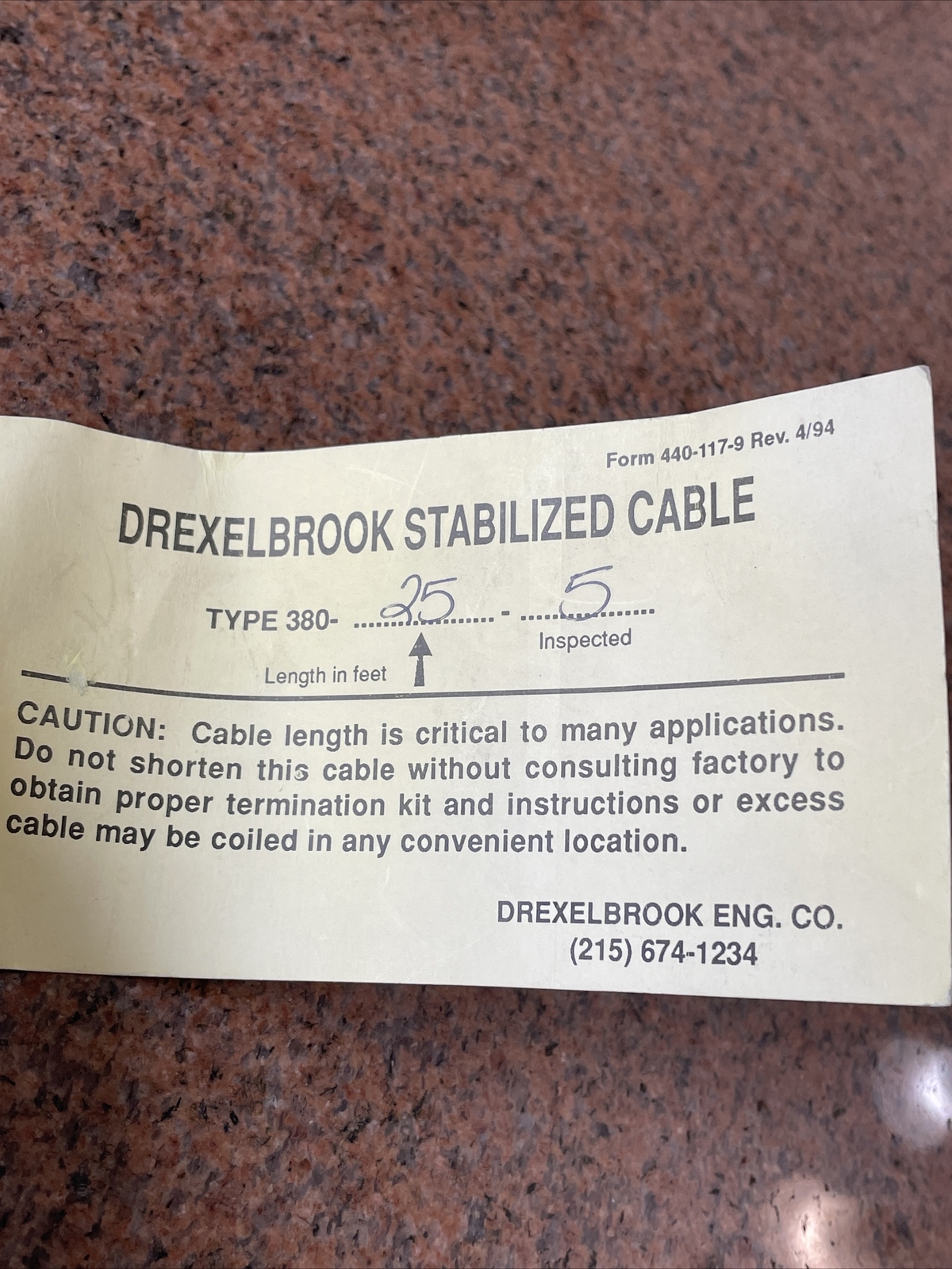 Drexelbrook Level Probe W/ 25’ Cable P/N ?? Fast Shipping +Warranty | eBay