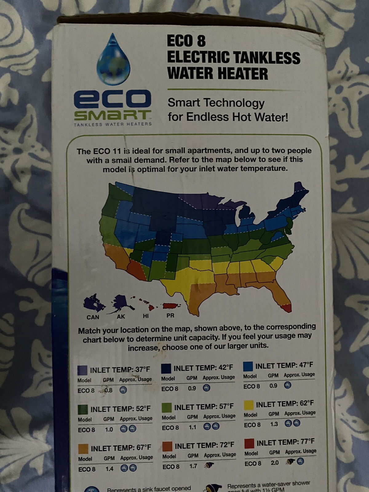 EcoSmart ECO 8 Tankless Electric Water Heater 8 kW 240 V | eBay