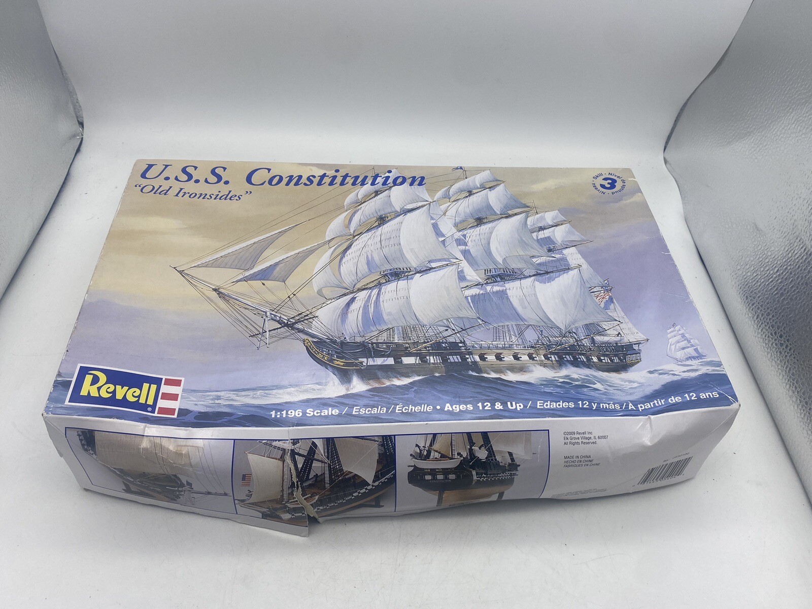 Revell USS Constitution 1:196 Scale Model Kit 2004 85-5404 Open Box ...