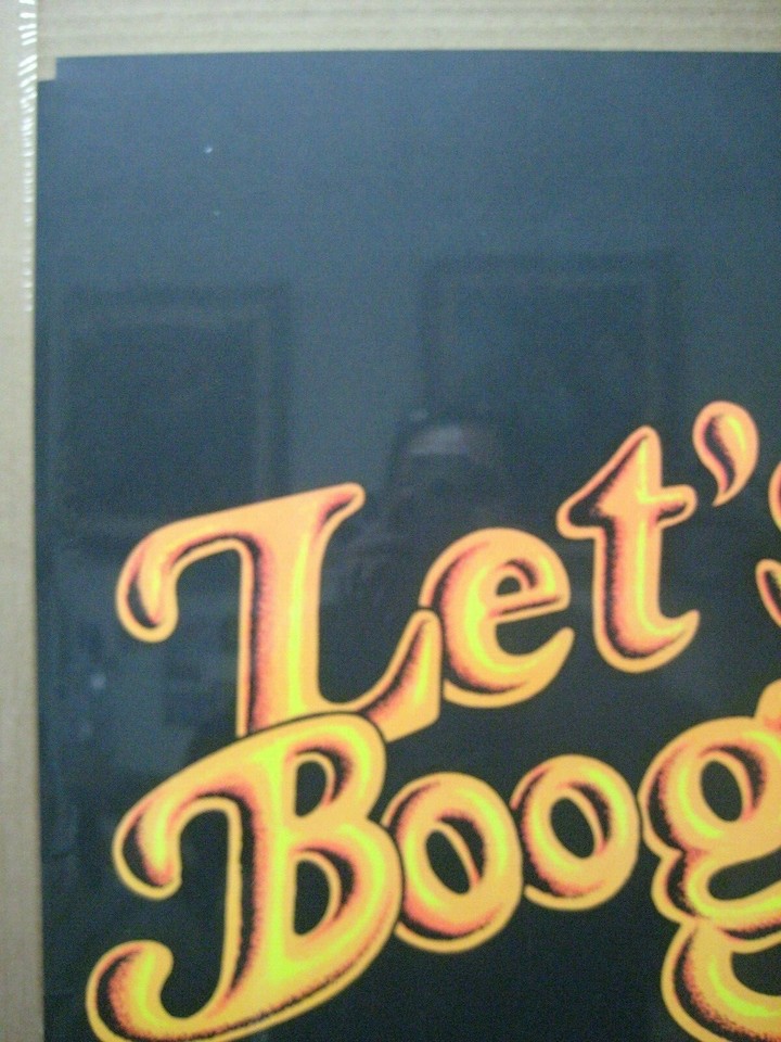 Vintage Black Light Poster Let's Boogie 1970 Inv#G6156 | eBay
