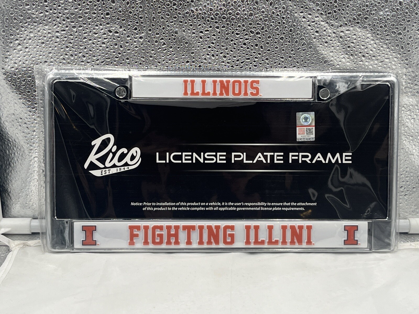 Illinois Fighting Illini NCAA License Plate Frame RICO | eBay