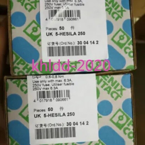 50pcs Phoenix Contact 3004142 UK 5-HESILA 250 Fuse terminal | eBay