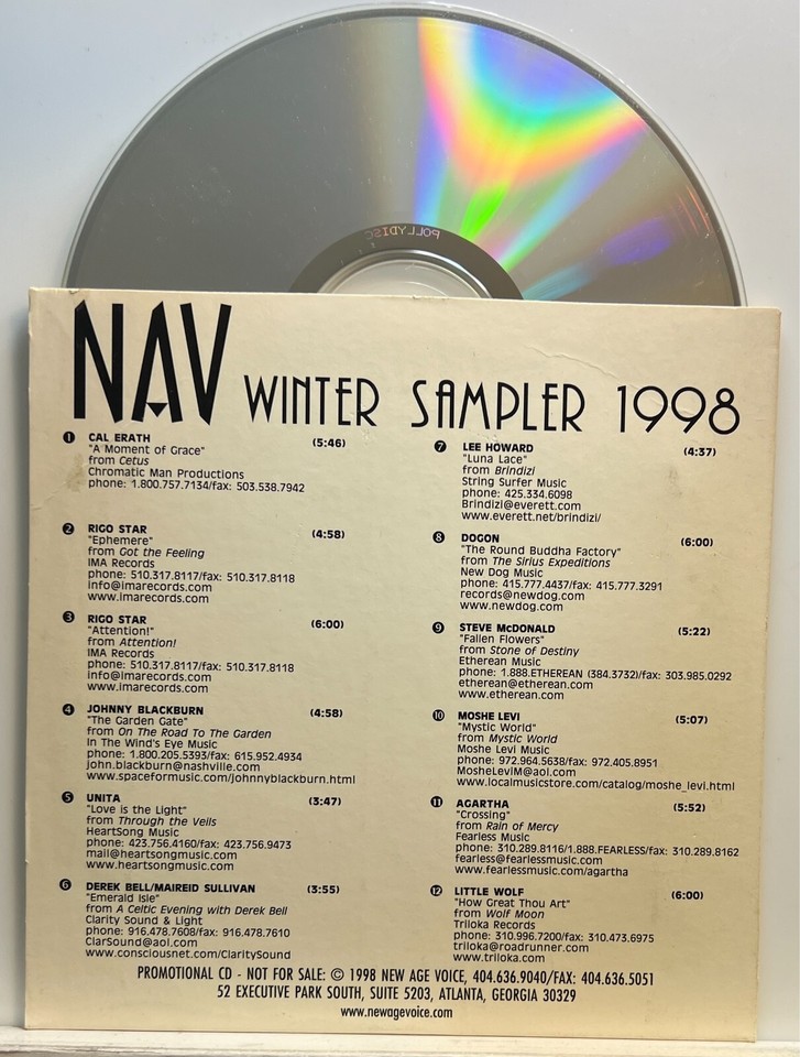 New Age Voice (NAV) Winter Sampler 1998 (CD Card Sleeve Promo) *VG* | eBay