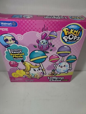 Pikmi Pops Suprise Lollipop Chase Game Scented Plush Pikmi Pop Board ...