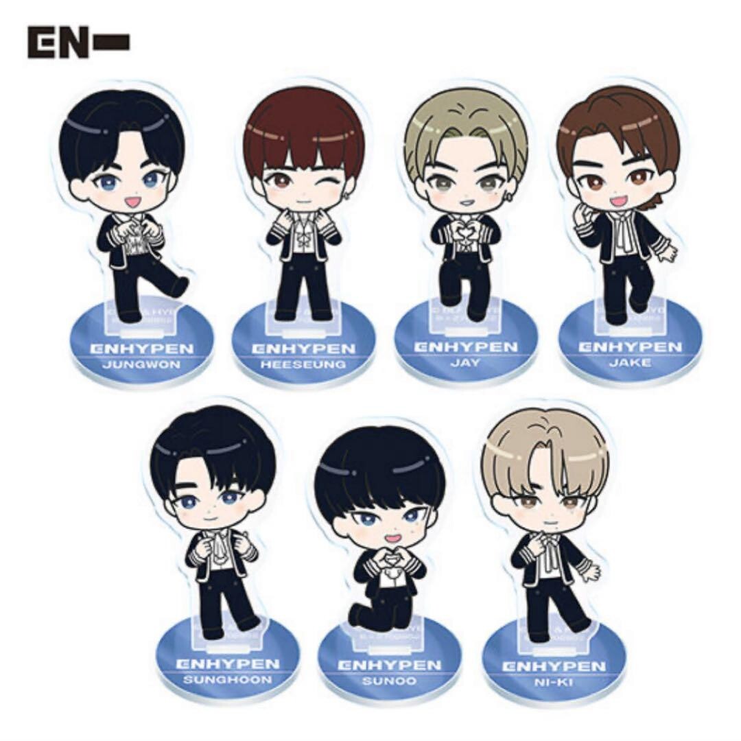 Enhypen Couple Toy Mini Acrylic Stand Complete Set 7 BANDAI NAMCO NEW ...