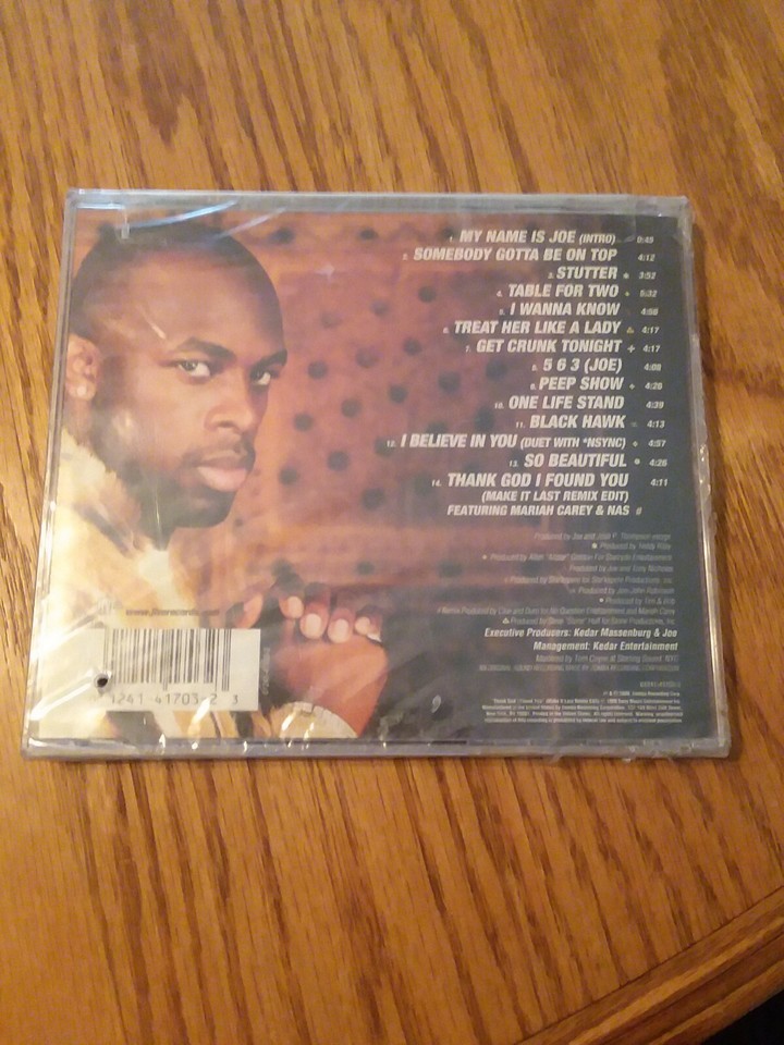 My Name Is Joe by Joe (CD, Apr-2000, BMG (distributor)) BRAND NEW ...