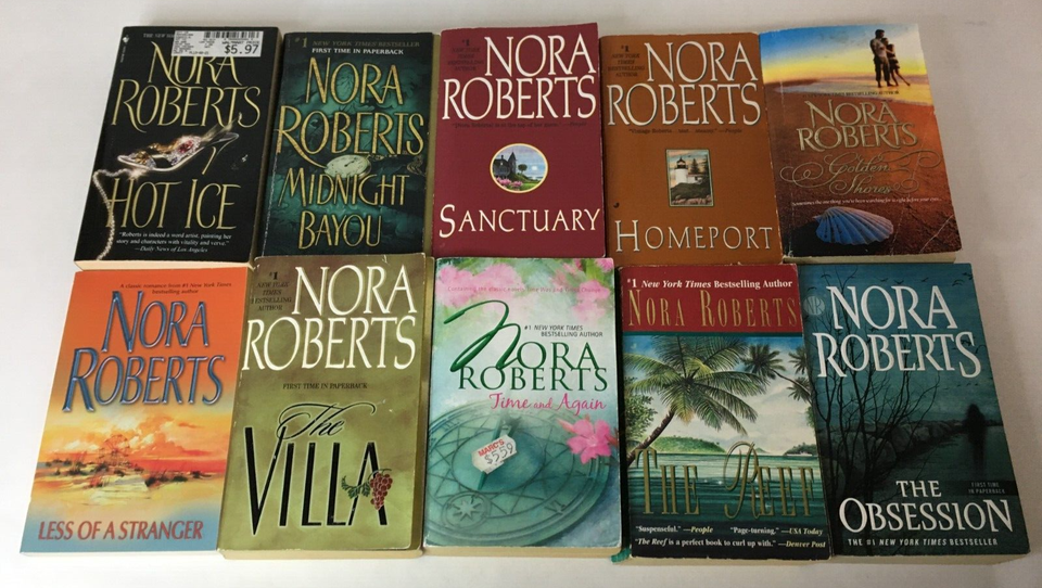 Huge Lot of 20 Nora Roberts Romance & Fiction Standalone Books ...