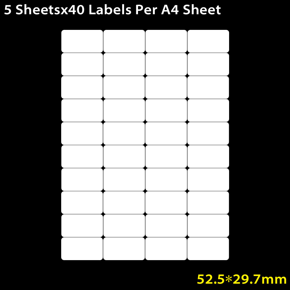 Office School Supplies Package Label White Stickers Self Adhesive ...