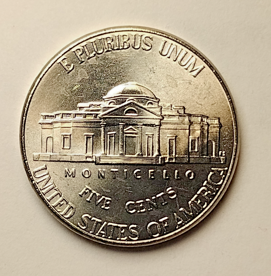 ONE 2025 P Uncirculated Jefferson Nickel from Original Bank Roll. 1 BU ...