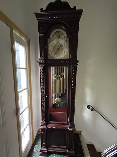 Winterhalder & Hofmeier. 9 Tube , Carved Mahogany Grandfather Clock | eBay