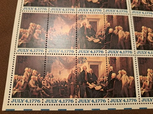 US SCOTT 1691 - 1694 PANE OF 50 JULY 4,1776 STAMPS 13 CENT FACE MNH | eBay