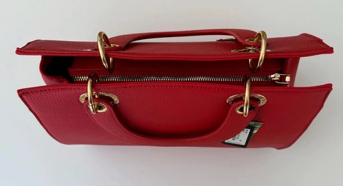 Badgley Mischka Vegan Leather Tote Bag with Straps in Red NWT MSRP$129 ...