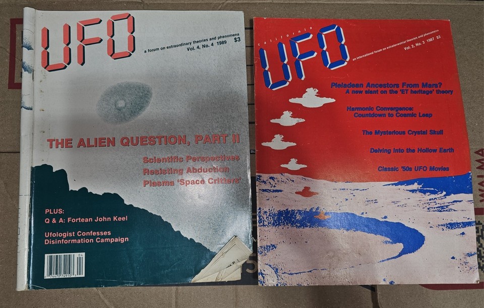 Lot of Vintage UFO Magazines 80s Ancient Astronauts, UFO Report ...