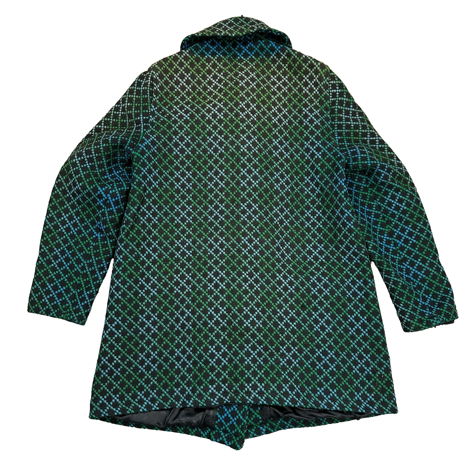 Real Welsh Tapestry 100% Pure Wool Womens Double Breasted Overcoat ...