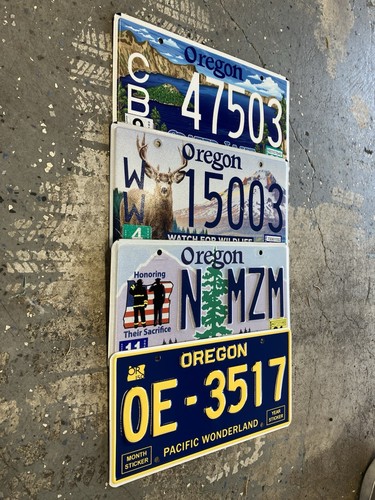 Oregon Specialty License Plate Lot Watch For Wildlife Honor Sacrifice ...