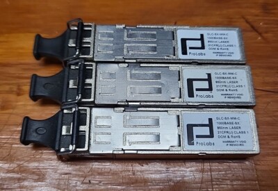 Lot of 3 ProLabs GLC-SX-MM-C 1000BASE-SX SFP Transceivers 850nm Cisco ...