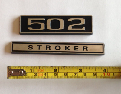 502 STROKER black plastic with Chrome emblem emblems badge new | eBay