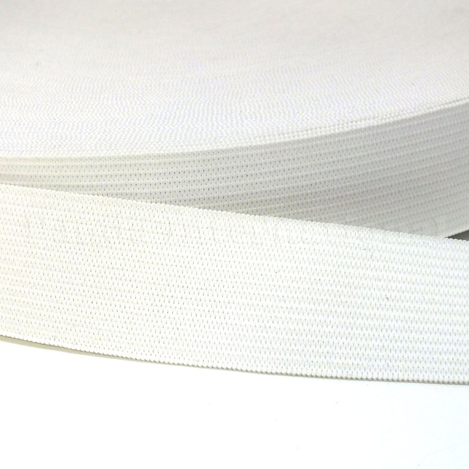 New Knitted Soft Elastic 1 inch, 4 yards white, Free shipping | eBay