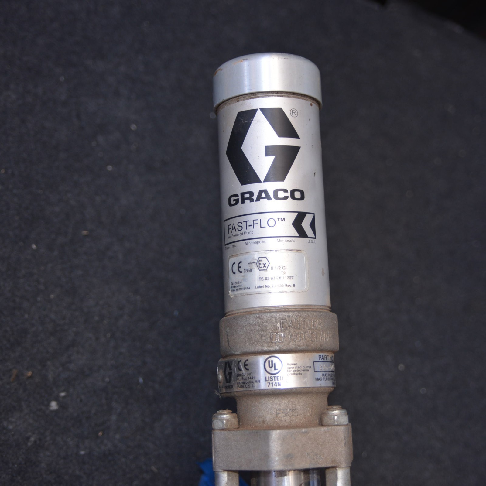 Graco Fast-Flo 1:1 Air powered transfer pump 226-941 Paint Glue Oil ...