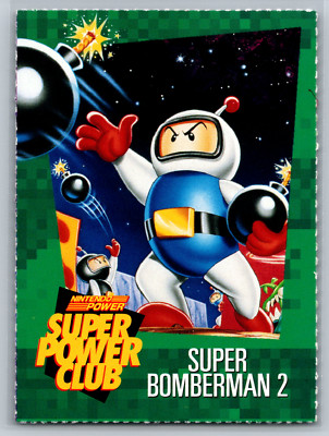 Super Bomberman 2 Nintendo Super Power Club Magazine Card #152 | eBay