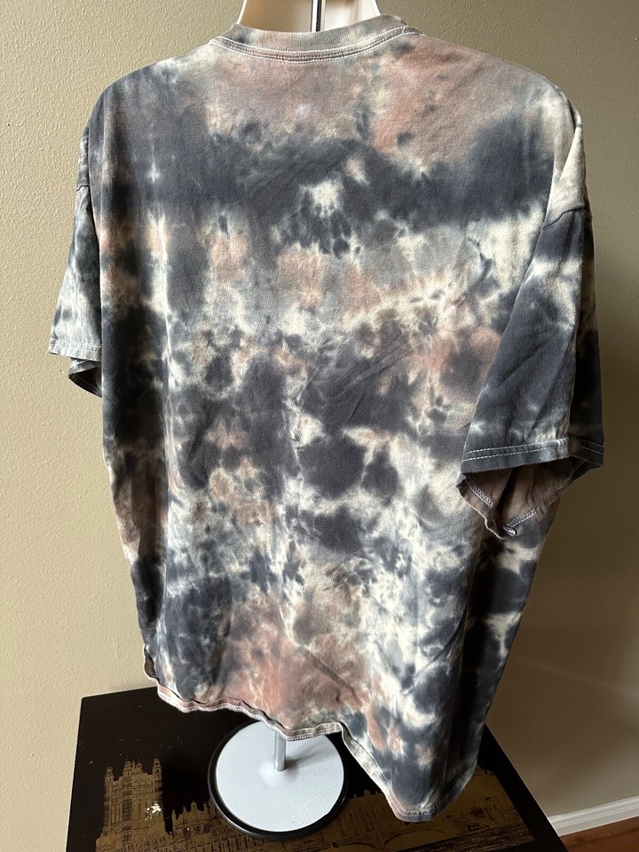 Johnny Cash (3XL) Multicolor Tye Dye MAN in BLACK T-shirt | eBay