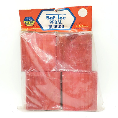 Saf-Tee Pedal Blocks For Bicycles Tricycles Vintage Model 480H NIP | eBay