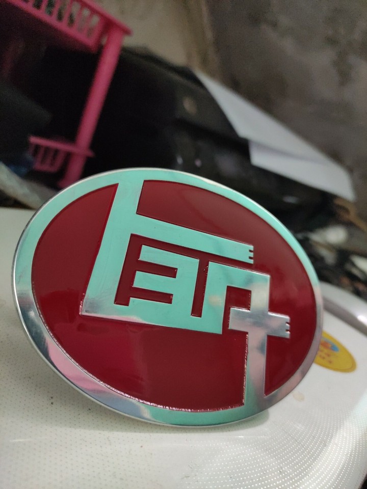 CAR BADGE - TOYOTA Vintage Japanese LOGO TEQ grill badge emblem enamel ...