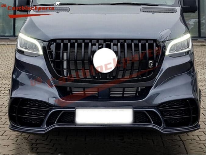 For 2019+ MERCEDES-BENZ SPRINTER W907 UPGRADE GT FRONT BUMPER BODY KIT ...