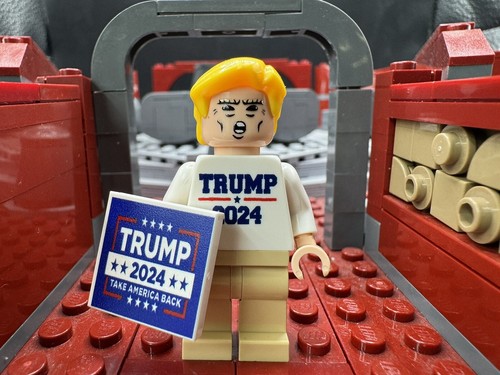 Lego Donald Trump Minifigure (trump 2024 Tshirt) | eBay