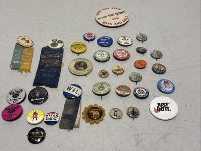 33 Vintage Antique Union Landon-Knox Presidential Campaign Buttons ...