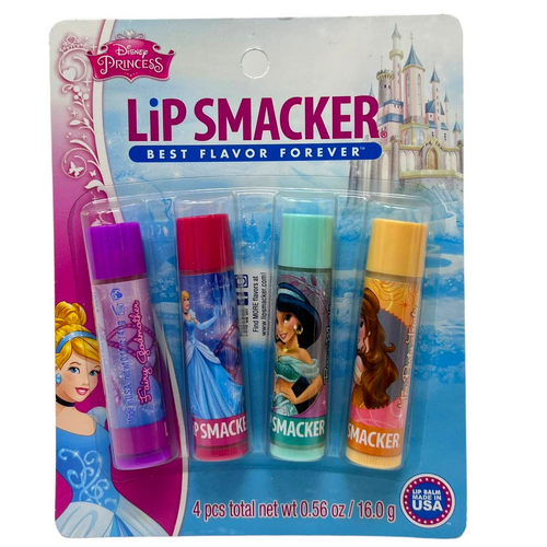 Lip Smacker DISNEY PRINCESS 4 Piece Lip Collection Best Flavor Forever ...