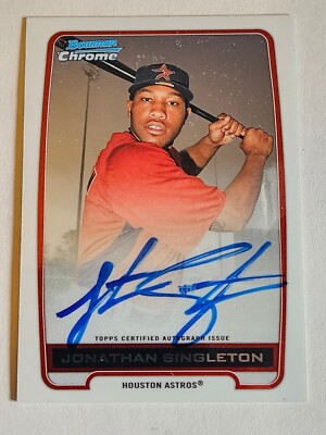 Jonathan Singleton - 2012 Bowman Chrome Prospects Autograph Card | eBay