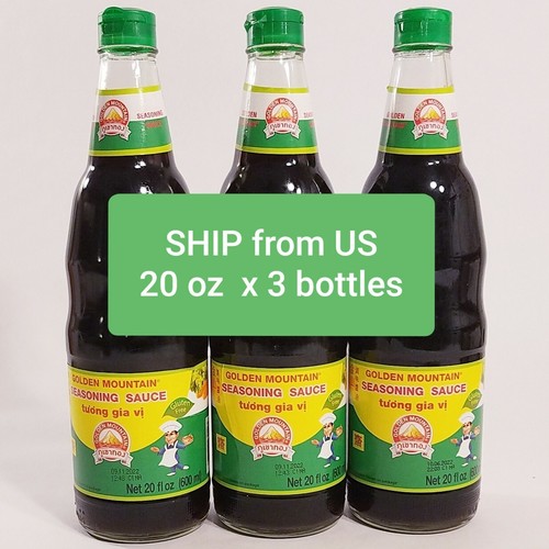 Golden Mountain Seasoning Sauce GREEN CAP 20 oz x 3 BOTTLES - Priority ...
