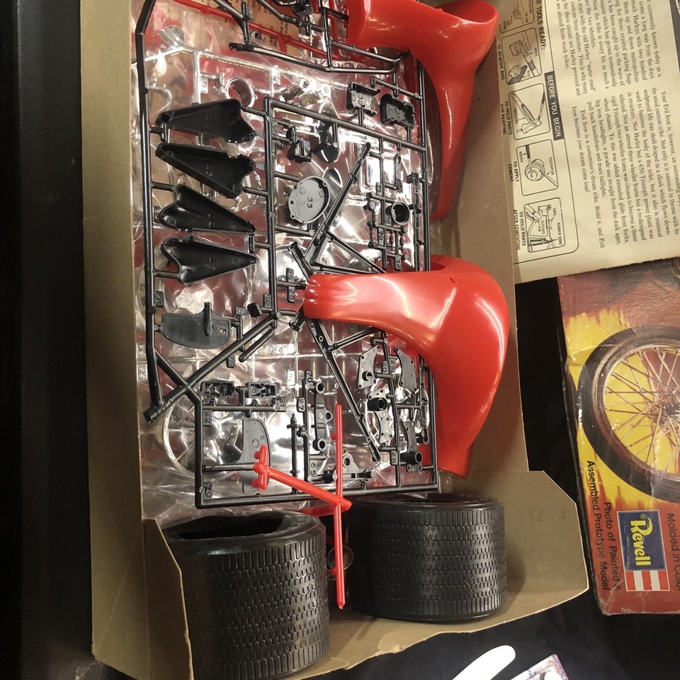 Vtg Revell Unused Evil Iron Knight Rider Chopper Trike 1/8 Model Kit ...