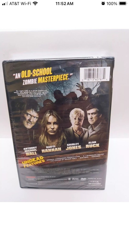 Zombie Night DVD Horror Daryl Hannah, Anthony Michael Hall, Christine ...
