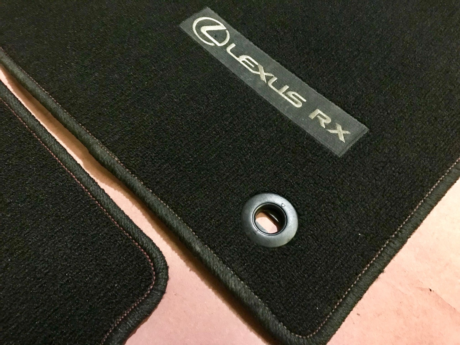 LEXUS 2016 RX350 PRE-OWNED BLACK WITH RED STITCHING FLOORMATS SET OF 4 ...