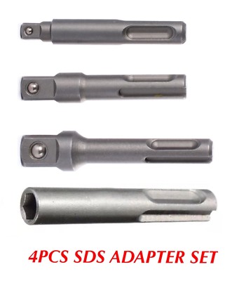 4pcs Set Chuck SDS Hammer Drill Adapter Suit Ramset Hilti Milwaukee ...
