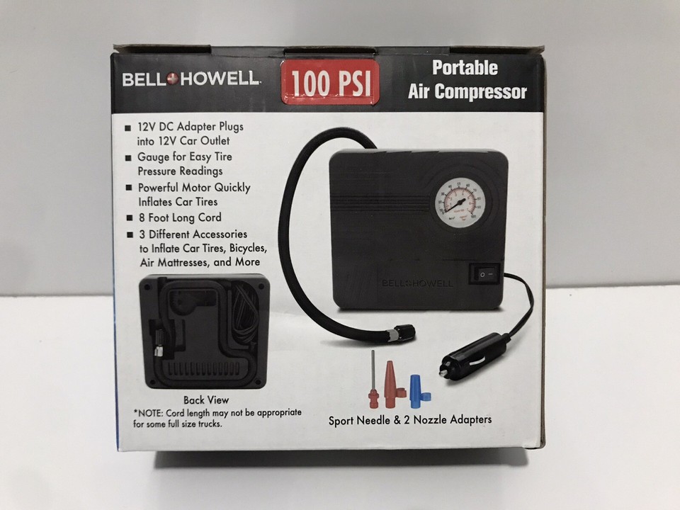 Bell + Howell Portable Air Compressor 100 PSI | eBay