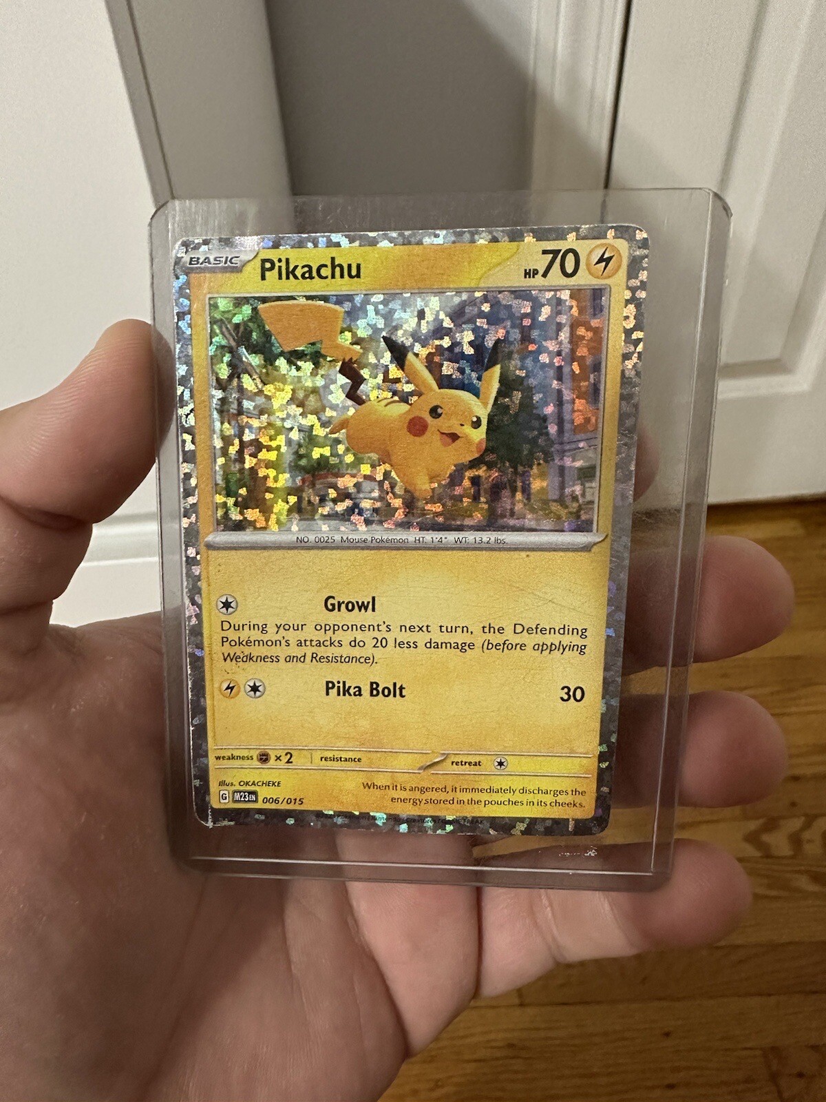 Pikachu Card HP 70 -006/015 -growl Pika Bolt HOLO | eBay