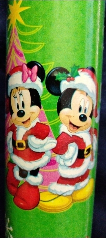 DISNEY Mickey Minnie Mouse LOT of 4 ROLLS Gift Wrapping Paper 65 SQ FT ...
