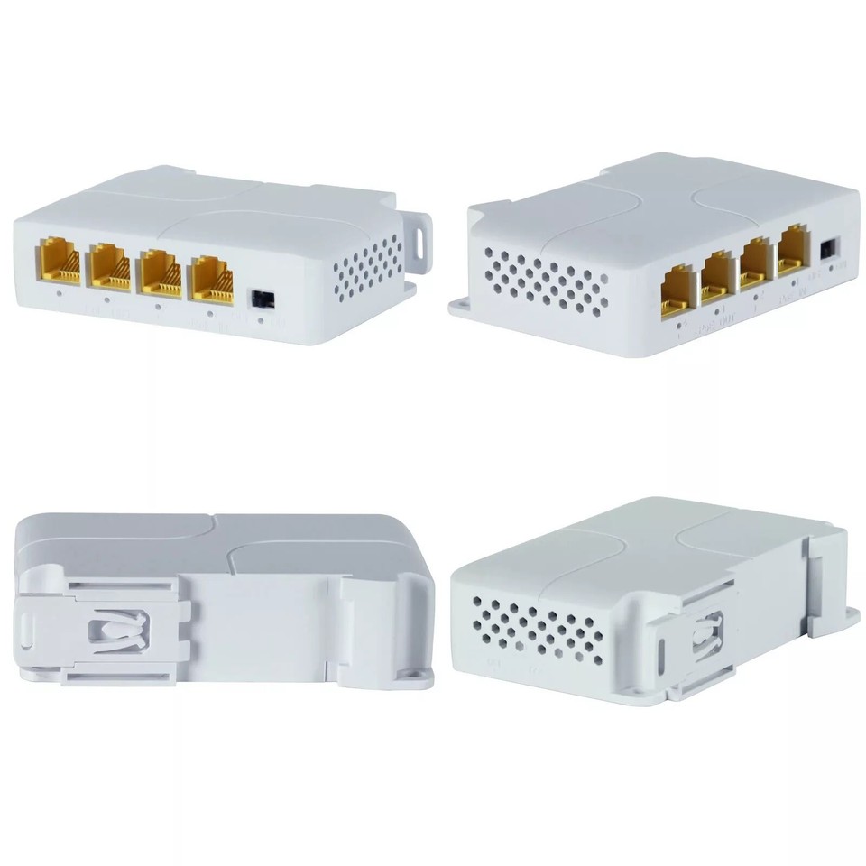 1 to 3 Port Passive POE Extender for Switch NVR CCTV IP Camera IEEE802 ...