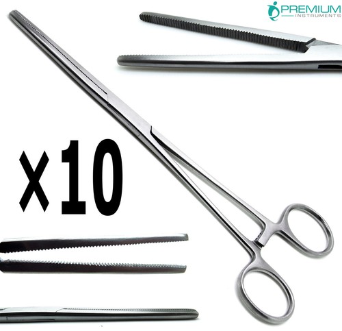 10× Pean Rochester Straight Forceps 8" Hemostat Surgical Premium ...