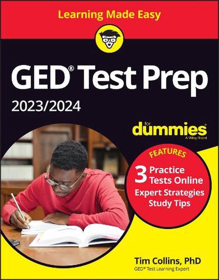 GED Test Prep 2023 / 2024 For Dummies: Book + 3 Practice Tests Online ...