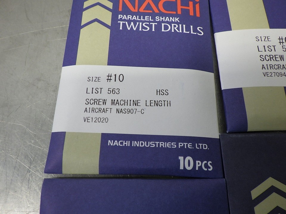 Lot of 130 NEW! Assorted NACHI HSS Drills-Various Sizes (As Shown) | eBay