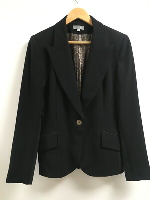 Rodika Zanian Paris Womens Tailored Suit EU 42/ US 10 Pinstripe Wool | eBay