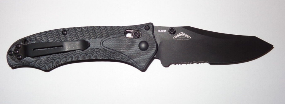 New Benchmade Osborne 950SBK Rift Manual Open Folding Knife 154CM ...